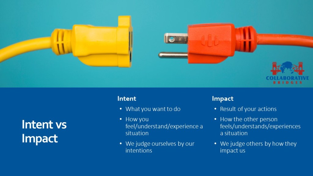 Do you place more value on impact versus intent?